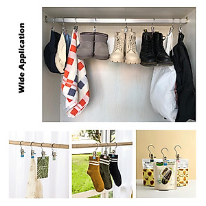 Skirt Hanger Pants Hangers with Clips - Hangers for Shorts Hat Clip 20 Pcs Shorts Hangers with Clip Clothes Hangers with Clips Stainless Steel Clothespin Pant Hangers with Clip Space Saving (5 Colors)