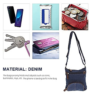 Denim Crossbody Bags for Women, Denim Purses for Women Travel Tote Bags Beach Bag Large Capacity Purse