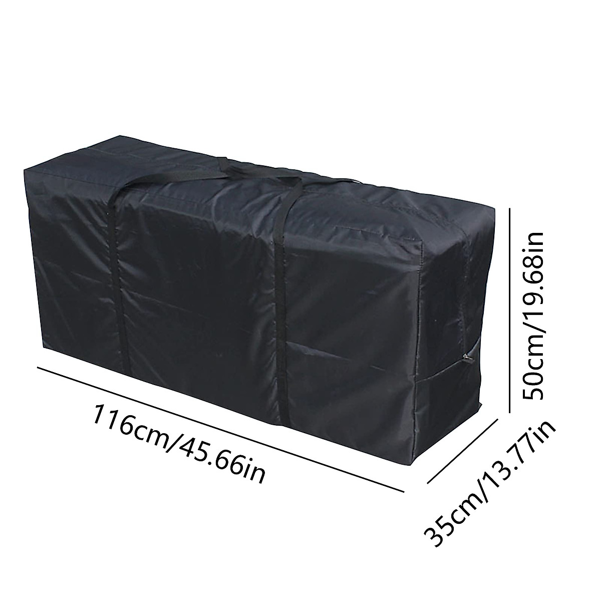 POTRAS Large Hay Bales Storage Bag: 420D Tote Waterproof Collapsible Bag Hay Bale Tote Bag with Zipper, 46Inch Durable Hay Bags for Horses and Livestock