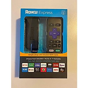 Roku Express HD 1080p Digital Streaming Media Player, 3900RW