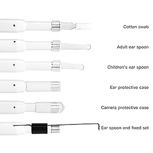 Special Replacement Attachments for Cainda WiFi Otoscope Camera F170 USB WiFi Borescope Visual Earpick Cleaner Ear Scope with Light