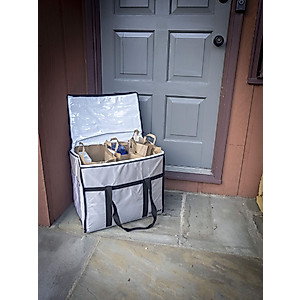 Homevative Locking Home Delivery Bag for Groceries, Packages, Food Delivery, etc. 2 Combination Locks included