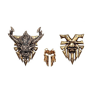 Starforged Ka'Bandha Khorne Chaos Demon Men's 18K Gold Necklace Warhammer 40K Blood Angel Killer Pendant