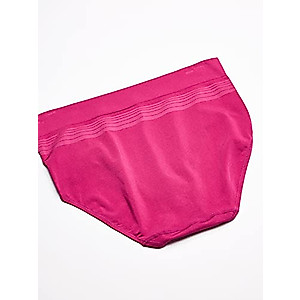 Warner's womens Blissful Benefits Seamless Bikini Panty 3 Pack Briefs, Black/Toasted Almond/Vivacious, XX-Large US