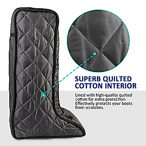 Harrison Howard Tall Boot Carry Bag Black