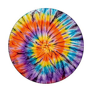 Tie Dye Rainbow Swirl PopSockets PopGrip: Swappable Grip for Phones & Tablets