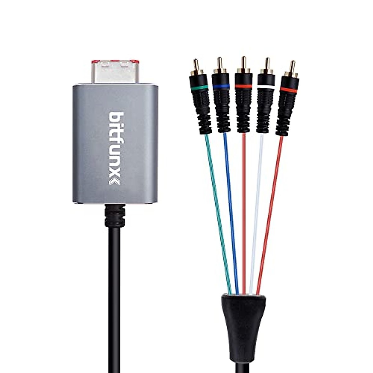 Kacenray Component Cable for Gamecube Running GCVideo Lite Software Component Video 5RCA YPbPr Cable for NGC Nintendo Gamecube with Digital AV Output