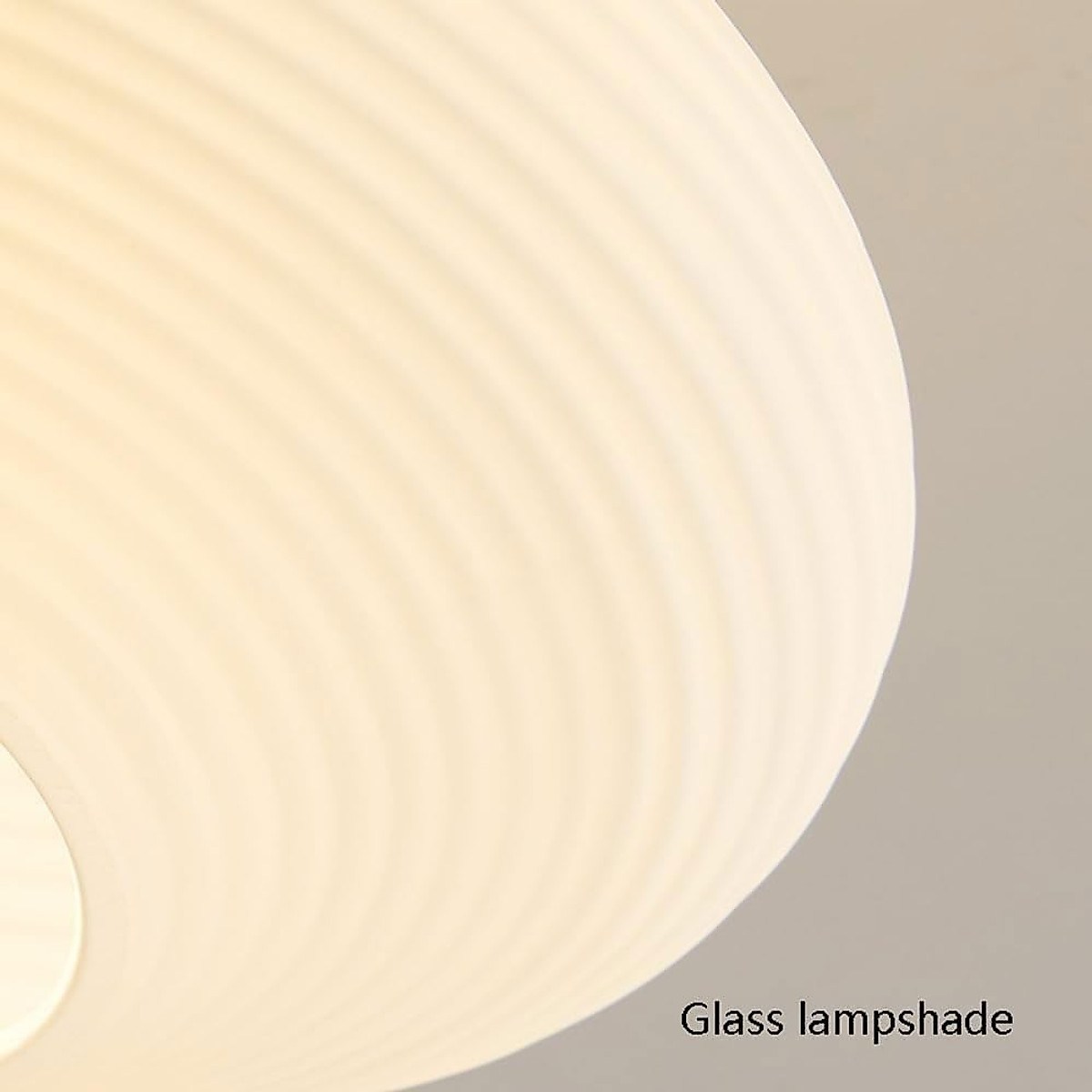 TONFON Indoor Ceiling Lamp with Glass Shade Vintage Wood Ceiling Light Semi-Flush Mount Ceiling Light Fixture for Living Room Bedroom Dining Room Kitchen Hallway Entry Foyer Pendant Lamp