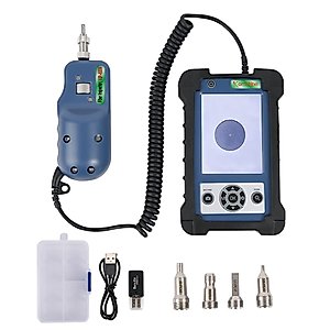 400X Magnification Fiber Optic Inspection Probe KIP-600V, Support Real-time Video Recording + Expansion of TF Card + Four UPC Tips + 3.5 inch HD LCD Display + 4,000mAh Large Battery Capacity FTTX Tool