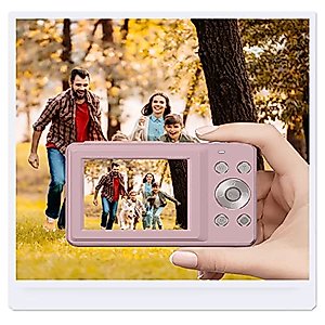 TOUMENY 1080P Hd Digital Camera, 44 Million Photos 16 Times Digital Zoom Camera Anti-Shake Home Video Camera