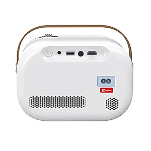 Tanggula Y1 Portable LED Projector + TV Box 2 in 1, Smart Android 9.0 Real Full HD 1080P, 2GB RAM + 32 ROM, Smooth Operating System and Dual Band 2.4G + 5.0G WiFi Bluetooth, Wireless QWERTY Keyboard