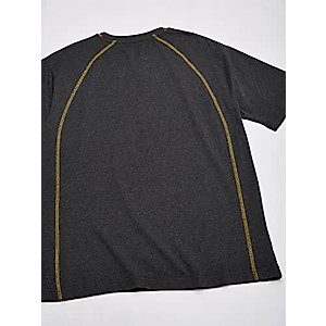 Caterpillar Men's Performance Short Sleeve T-Shirt (Regular and Big & Tall Sizes), Charcoal Heather Grey, Large
