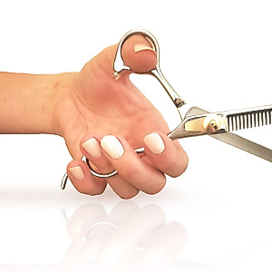 ShearGuru Professional Barber Kit/Salon Haircut Scissors Cutting Set - 6.5"-Straight Edge Razor Sharp Barber Scissors + Texturizing Thinning Shears Styling Hair for Women Men