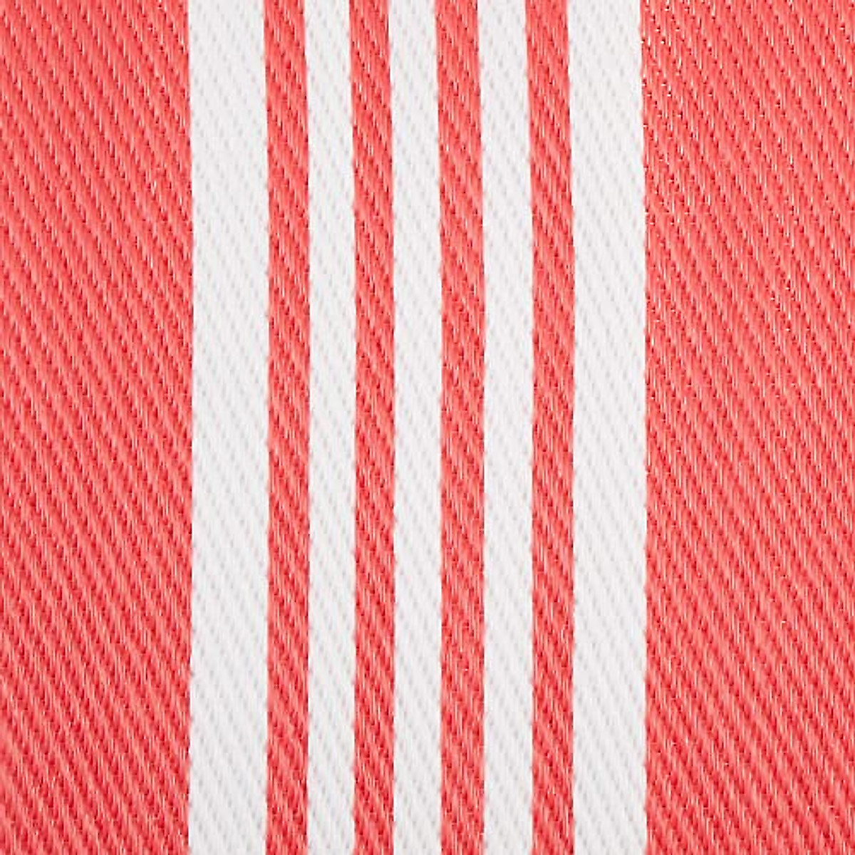 DII Outdoor Rug Collection Reversible Woven Polypropylene Plastic Straw Mat, 4x6-Feet, Coral