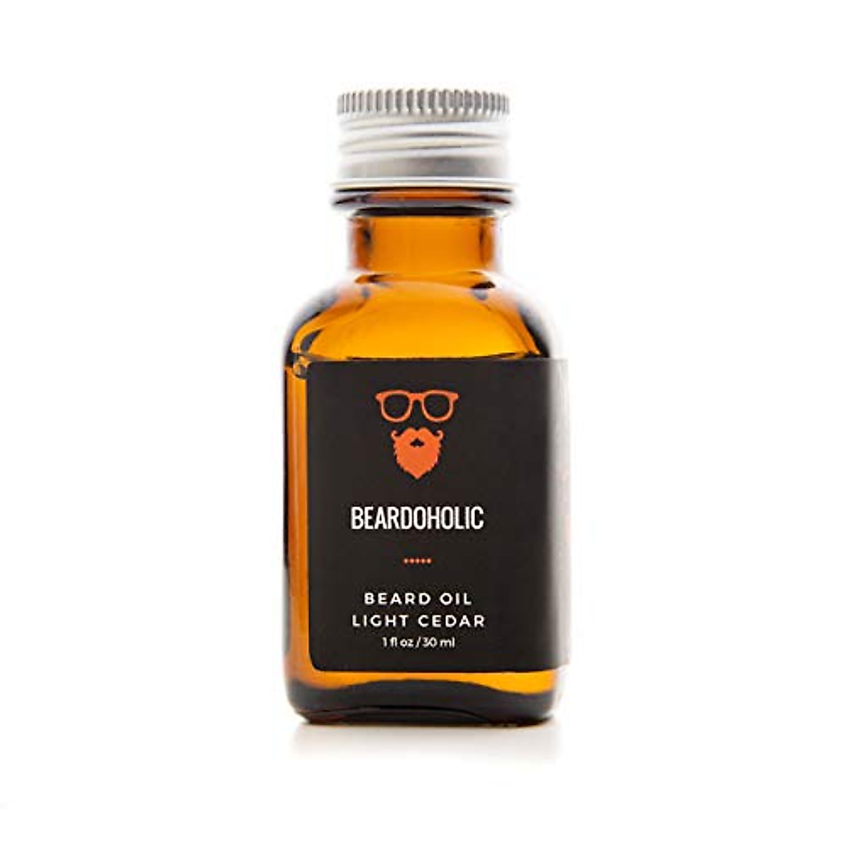 Beardoholic Premium Quality Beard Oil and Leave-in Conditioner, Softener - 100% Pure Organic Natural, Light Cedar Scent - Beard Growth and Stops Itchiness - Jojoba and Argan Oil