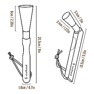Soulhand Professional Coffee Brush Cleaning Brush Set (Straight + Curved) No Falling Out Bristles Natural Walnut Wood Espresso Machine Grinder Cleaner Coffee Tool for Barista Home Kitchen