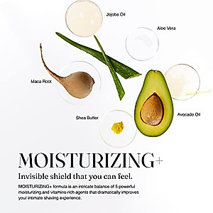 Coochy Plus Intimate Shaving Cream FRAGRANCE FREE For Pubic, Bikini Line, Armpit and more - Rash-Free, Prevents Razor Burns & Bumps, In-Grown Hairs, Itchiness 8oz Tube