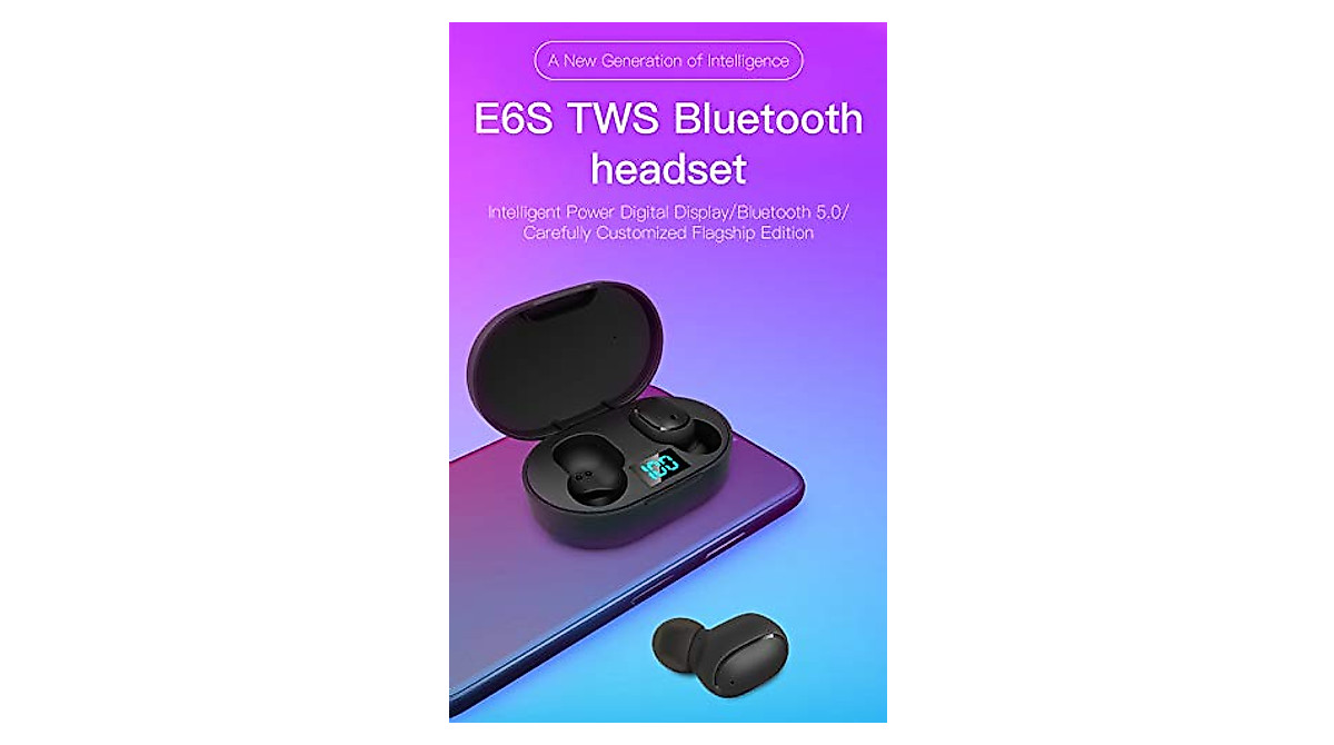 E6S TWS Wireless Earbuds with Noise Cancellation & Bluetooth 5.0
