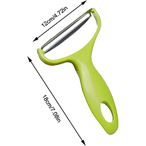 Green Cabbage Shredder,Vegetable Cutter Cabbage Slicer,Stainless Steel Fruit Vegetable Potato Peeler Cabbage Graters Kitchen Must Have for Home Restaurants 18 * 12cm