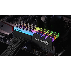 G.SKILL Trident Z RGB Series (Intel XMP) DDR4 RAM 32GB (4x8GB) 3200MT/s CL16-18-18-38 1.35V Desktop Computer Memory UDIMM (F4-3200C16Q-32GTZR)