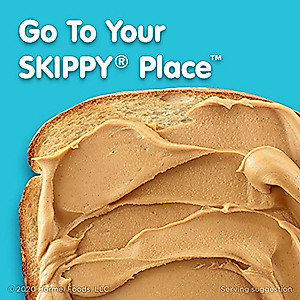 SKIPPY Creamy Peanut Butter Individual Squeeze Packs, 9.2 Ounce, (8 Pouches, Pack of 8)