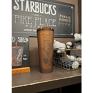 The First Starbucks Store Pike Place Amber Siren Soft Touch Plastic Cold Cup