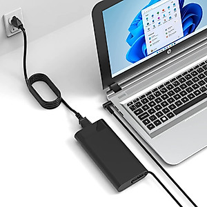 Replacement 135W 19.5V 6.9A HP Laptop Charger AC Adapter Compatible with HP Spectre x360, OMEN Pavilion Gaming 15 17 ec0013dx 15-ec0751ms L15534-001 TPN-DA11 TPN-CA13 Power Supply Cord 4.5 * 3.0mm
