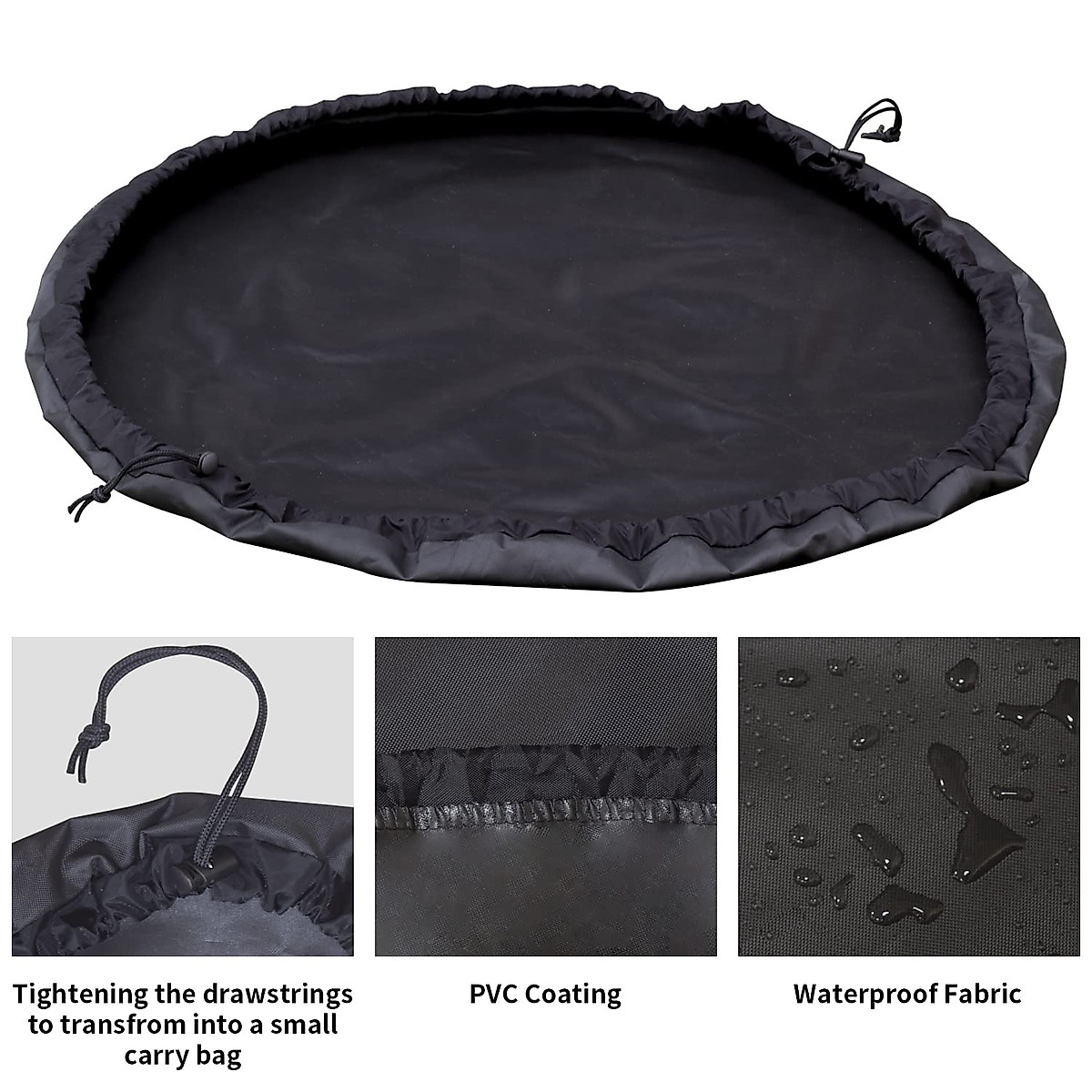 UCEDER 420D Durable Wetsuit Changing Mat/Waterproof Dry-Bag with Drawstring Closure,Surf Change Mat Perfect for Surfers, Beach, Swim,Boating