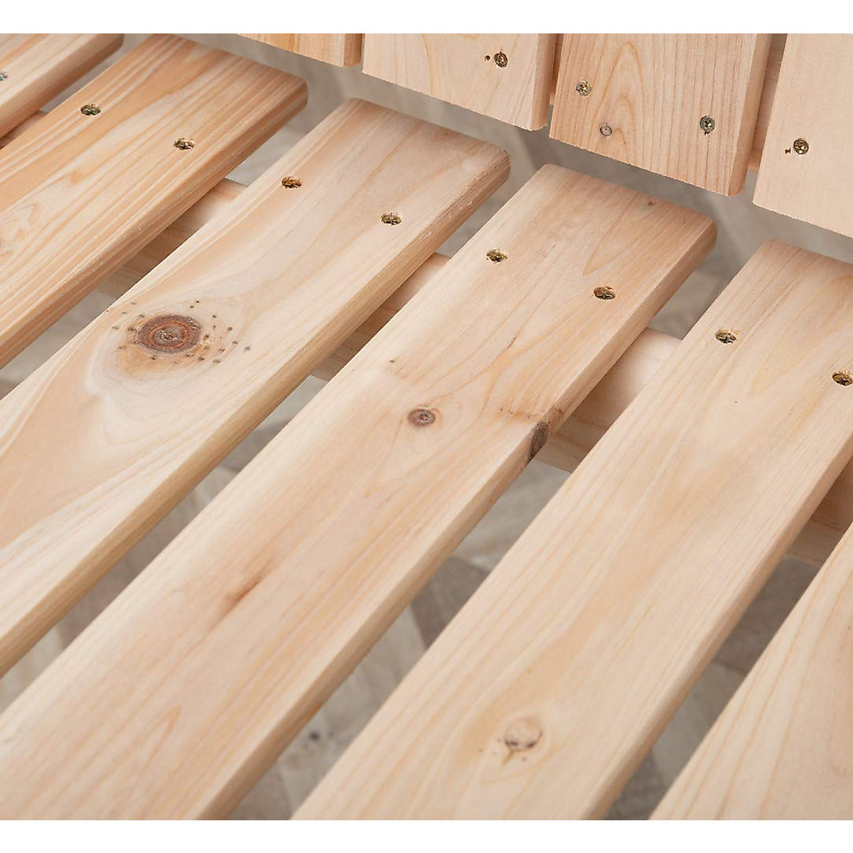 Wooden Porch Swing Outdoor Bench Swing Chair 2-Seater W/Hanging Chains for Patio Garden Backyard, Heavy Duty 800 LBS, 4 Ft, Unfinished