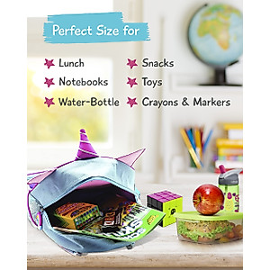 JOY2B Toddler Backpack for Girls and Boys - Mermaid Backpack for Girls and Boys - Kids Backpack for School Camp Travel - Preschool Backpack with Water Bottle Holder - Majestic Mermaid