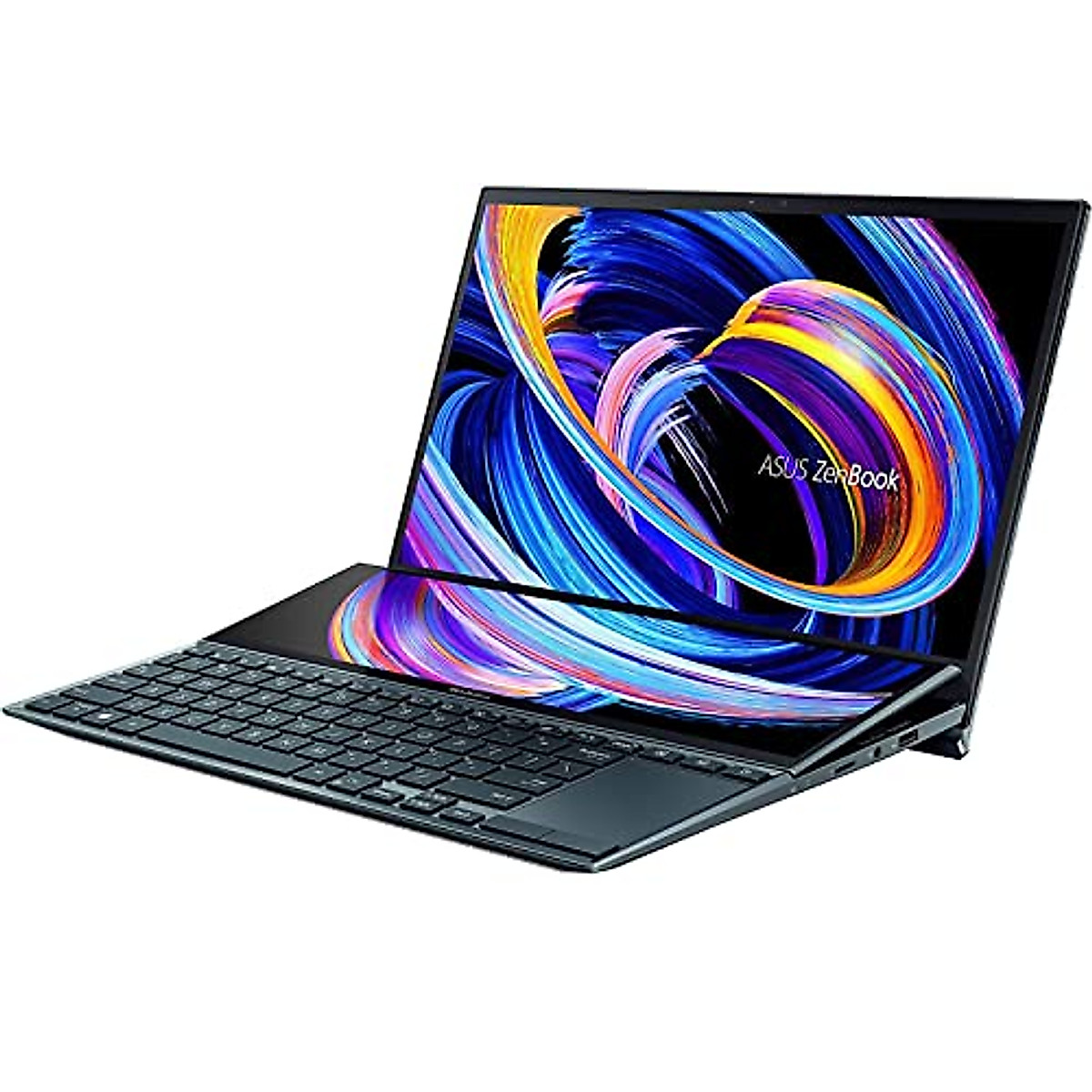 ASUS ZenBook Duo 14 UX482 FHD Touchscreen (Intel 4-Core i7-1165G7, 16GB RAM, 1TB SSD) Business Laptop, Innovative ScreenPad Plus, Backlit KeyBoard, Thunderbolt 4, Webcam, IST HDMI, Stylus, Win 11 Home