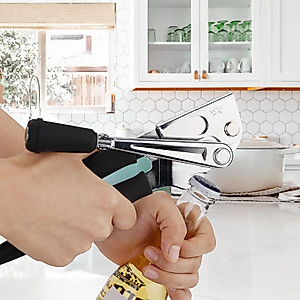 Commercial Can Opener, Stainless Steel Tin Opener,Heavy Duty Commercial Hand Can Opener Manual for Big Cans with Non-Slip Handle