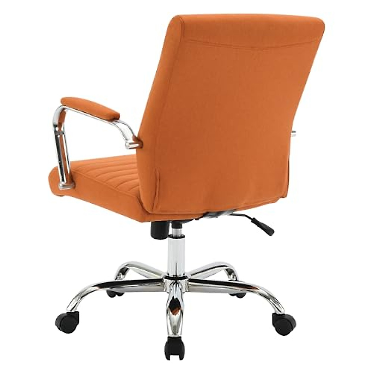 OSP Home Furnishings Adjustable Mid-Back Home Office Chair, Orange