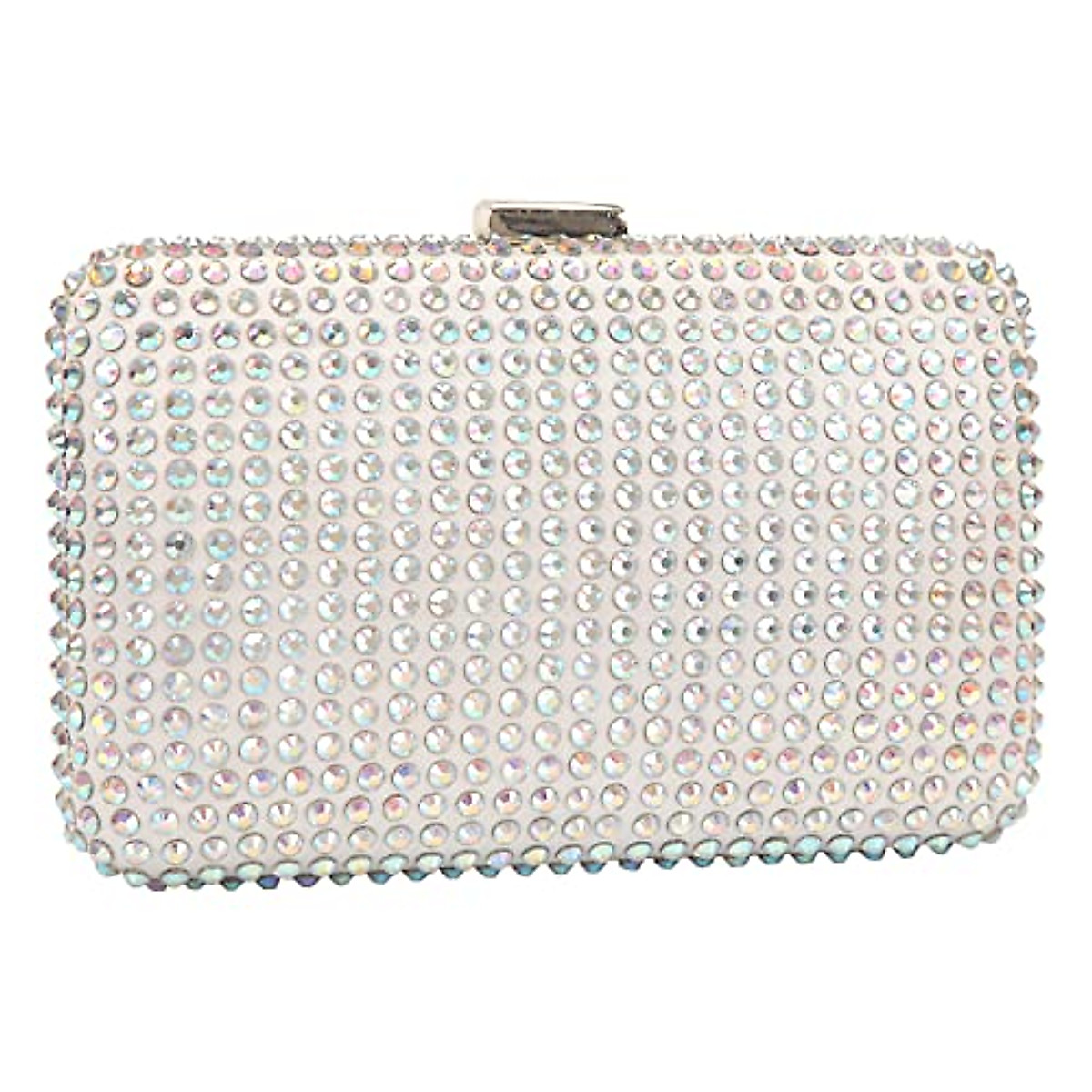 Fawziya Crystal Clutches For Women Dress Purses For Evening Bag-Silver