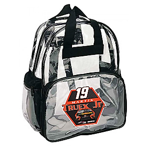 NASCAR #19 Martin Truex Jr. Clear Backpack-NASCAR Backpack-NEW for 2022