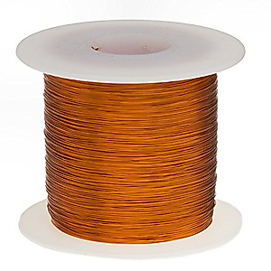 Remington Industries 36S200P Magnet Wire, Enameled Copper Wire Wound, 36 AWG, 1.0 lb, 12772' Length, 0.0055" Diameter, 200Â Degree C, Natural