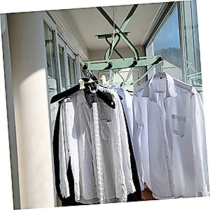 SHOWERORO Clothes Pole Wardrobe Pole Closet Pole with Hook for Reaching Clothesline Prop Pole Outdoor Clothesline Outdoor Apparel Portable Wardrobe Clothesline Drying Pole Clothes Drying Rod