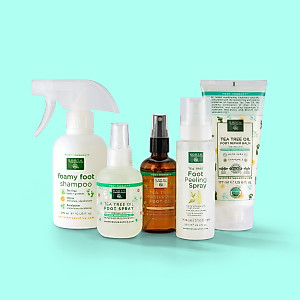 Earth Therapeutics Tea Tree Oil Foot Balm – Australian Tea Tree Oil w/Aloe Vera & Chamomile – Hydrates, Softens & Conditions Dry Cracked Feet, Heel and Calluses – Soothe Irritated Skin – 6 Ounces