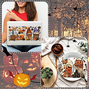 ArtCentury Uv Dtf Cup Wrap,10sheets Halloween Theme Stickers for Glass Cups Uv Dtf Rub On Transfers for Crafts Vintage Uv Dtf Cup Wrap Transfer Cup Stickers Decals Waterproof Glass Stickers for Cups