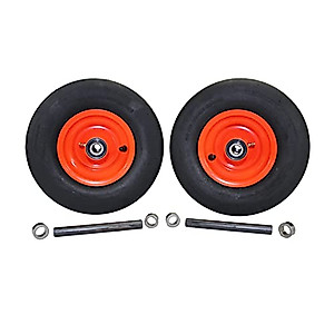 (Set of 2) Bad Boy 13x6.50-6 Pneumatic Orange Assemblies. Replaces 022-2006-00. Fits Maverick, Outlaw, and Diesel Series