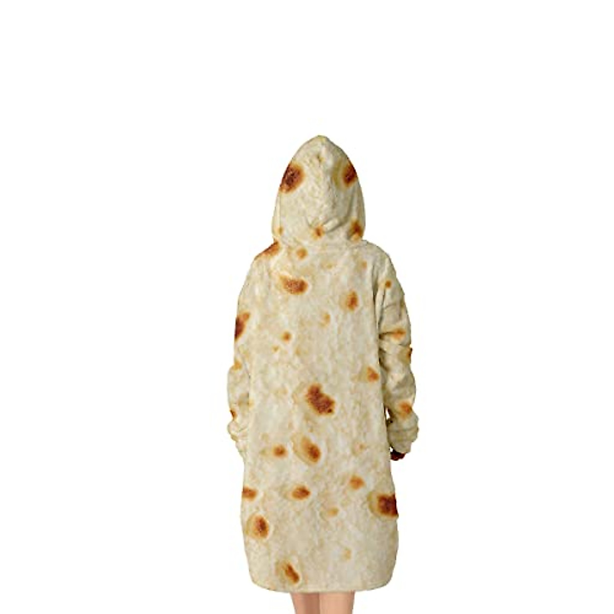 Geduazga Burrito Women Oversized Blanket Hoodie Adult Long Soft Wearable Blanket Hoodie Flannel Giant Blanket Sweatshirt Hoodie,Pockets Pullover Homewear for Teens L