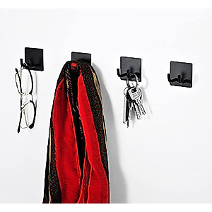 Adhesive Razor Hooks, ZUIMENG 4 Pack Self Adhesive Razor Holder for Shower, Wall Hooks for Razor Plug Shaver Towel Loofah