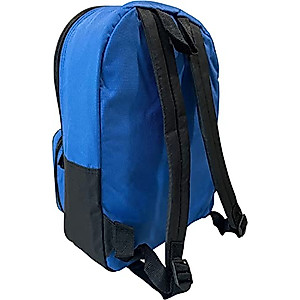 Jurassic World 15 Inch Kids Backpack With Removable Lunch Box Set (Blue-Black)