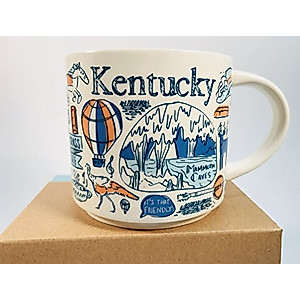 Starbucks Kentucky Coffee Mug Been There Series Across the Globe Collection,14 ounce
