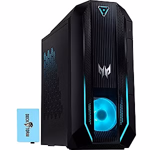 acer Predator PO3-630 Gaming Desktop PC (Intel i7-11700 8-Core 2.50GHz, 16GB RAM, 4TB PCIe SSD, GeForce RTX 3070 8GB, WiFi 6, BT 5.1, Backlit KB, RJ-45, Win10Pro) w/Dockztorm Dock