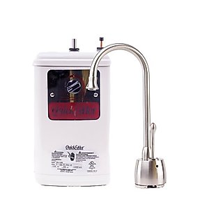 Waste King H711-U-SN Quick & Hot Water Dispenser Faucet & Tank - Satin Nickel,Medium