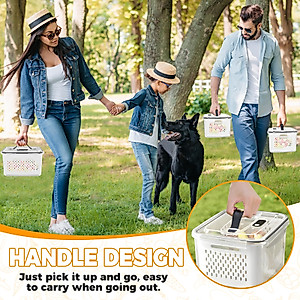 Loyala 3 PCS Fruit Containers for Fridge Food Storage Containers with Removable Colander Lids Airtight Fruit Storage Containers for Fridge Fruits Vegetables Strawberry Salad Meat（3pcs with handles）