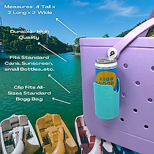 BAGLETS - Can Drink & Water Bottle Holder Charm Accessory Compatible with Bogg Bags - Keep Bottles or Drink Cans Handy with your Tote Bag - Fits Inside or Outside of the Bag – Made in USA - Teal