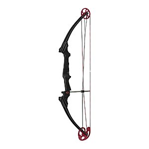 Genesis Original Lightweight Right Handed Archery Compound Bow w/ Adjustable Aluminum Riser, Cam Draw Weight, & Draw Length for Kids and Adults, Black