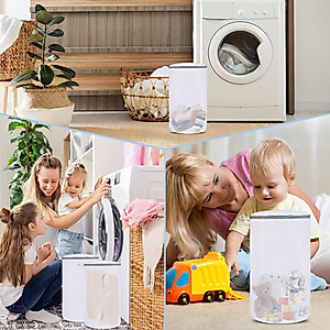 Vivifying Shoe Washing Machine Bag, 2 Pack Honeycomb Mesh Shoe Laundry Bag with Zipper for Sneakers, Running Shoes, Sock, Bras, Delicates and Toys